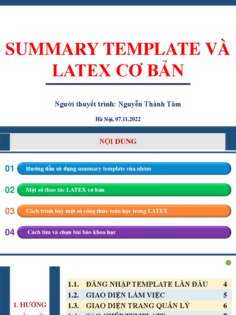 Summary Template and Latex Guide | PDF