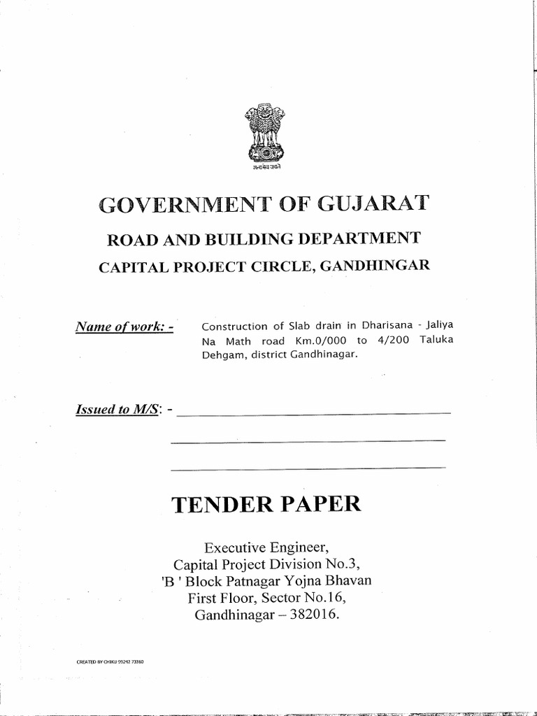 File No.1 E-Tendering Notice | PDF