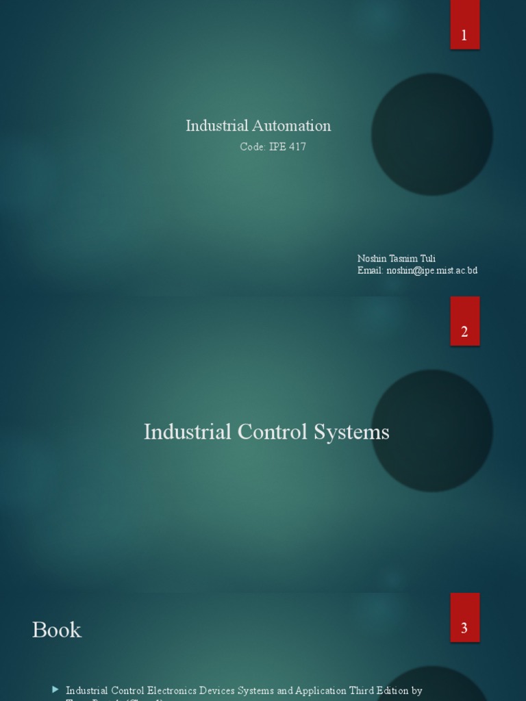 Lec - Industrial Control | PDF