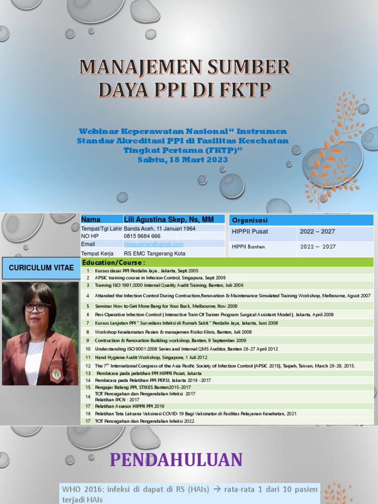 Manajemen Sumber Daya Ppi Di FKTP | PDF