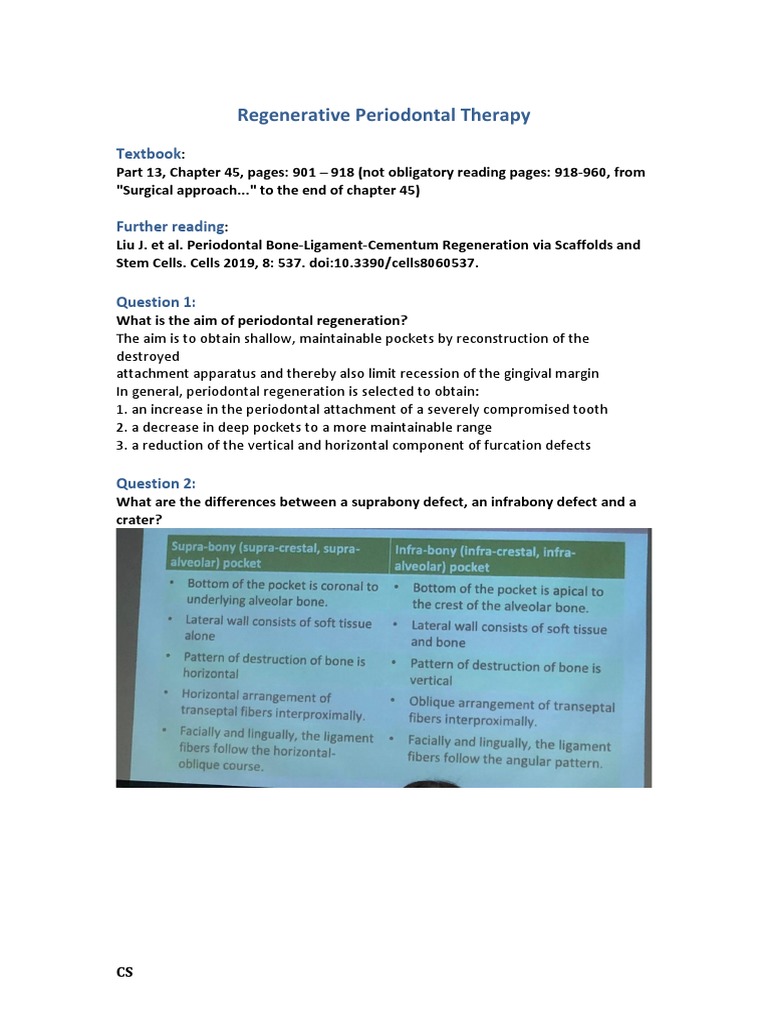 7. Regenerative Periodontal Therapy (2) | PDF