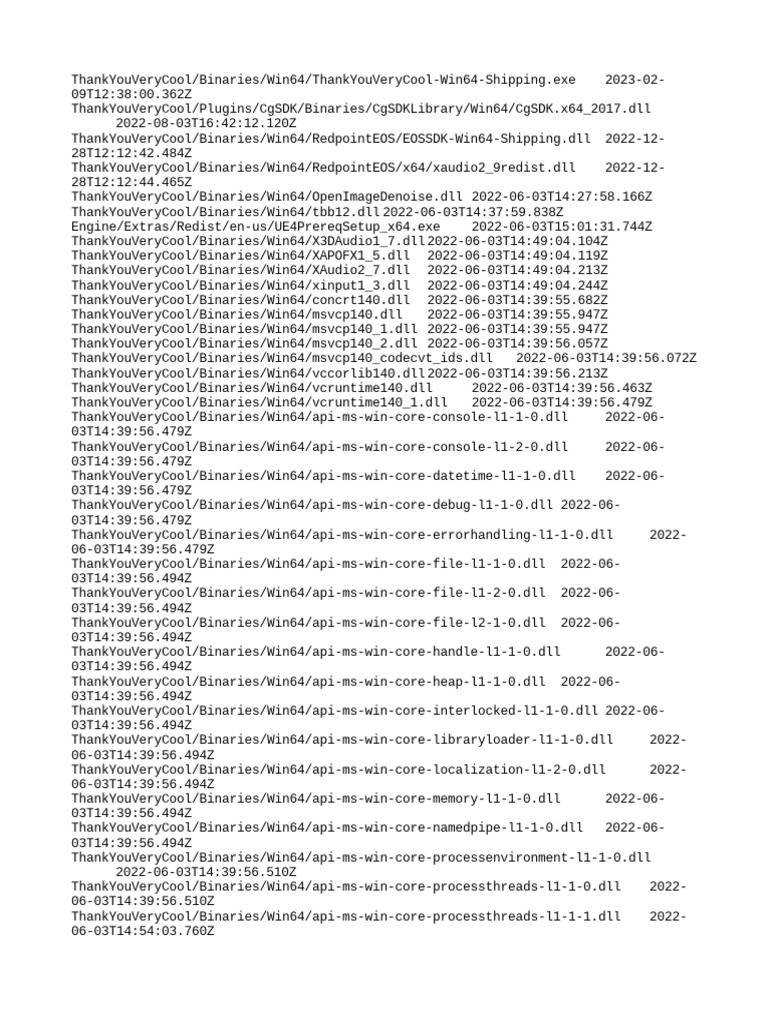 Manifest NonUFSFiles Win64 | PDF