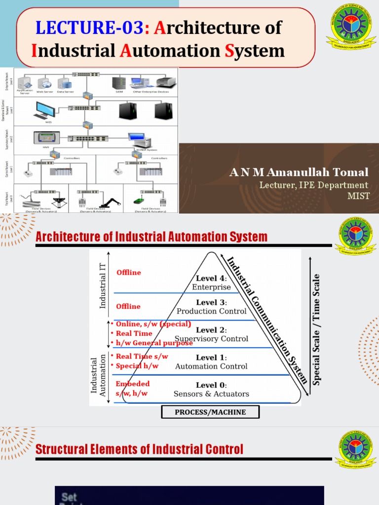 Industrial Automation System Architecture | PDF | Actuator | Electrical ...