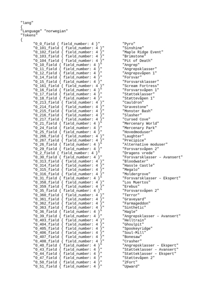 TF Proto Obj Defs Norwegian | PDF