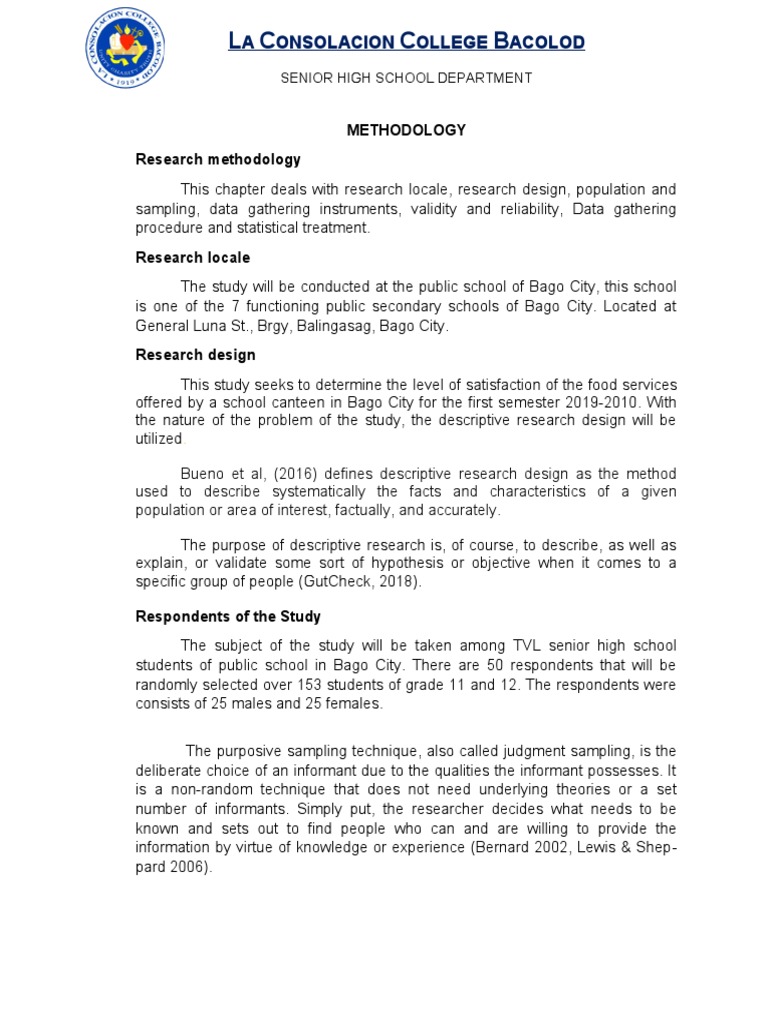 Chapter 2. Methodology | Download Free PDF | Standard Deviation | Mean