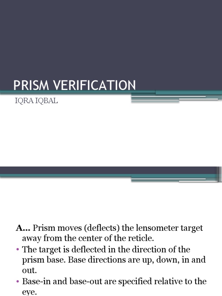 Reading Prism in Lensometer Guide | PDF | Home & Garden