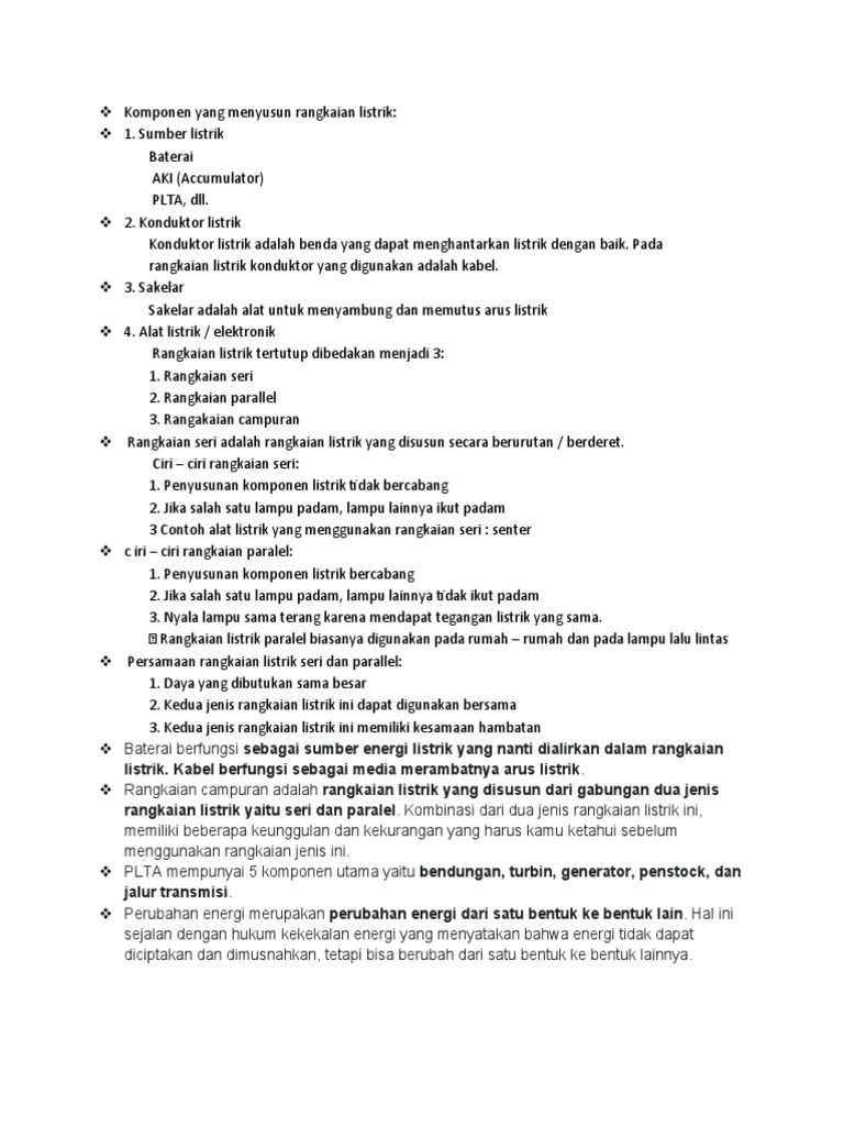 Rangkuman Materi Ipa Kelas 6 | PDF