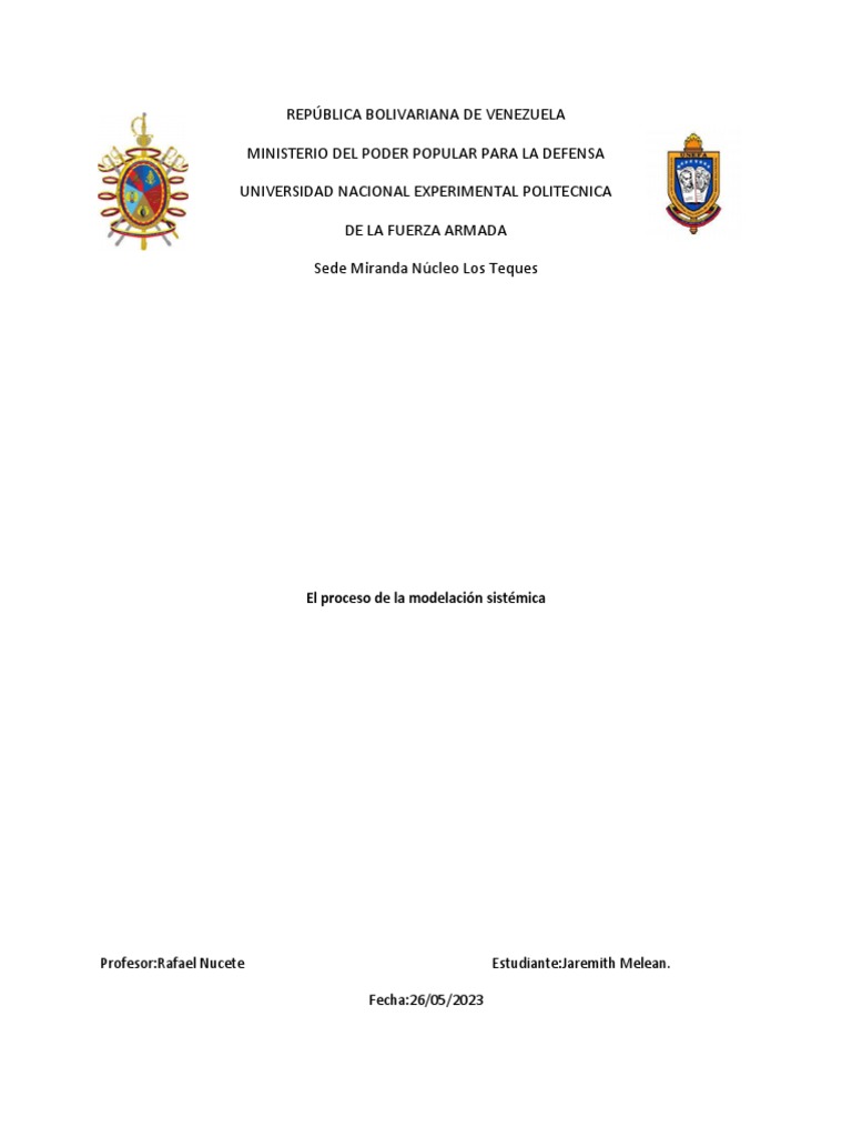 Modelación Sistémica: Conceptos Clave | PDF | Método científico ...