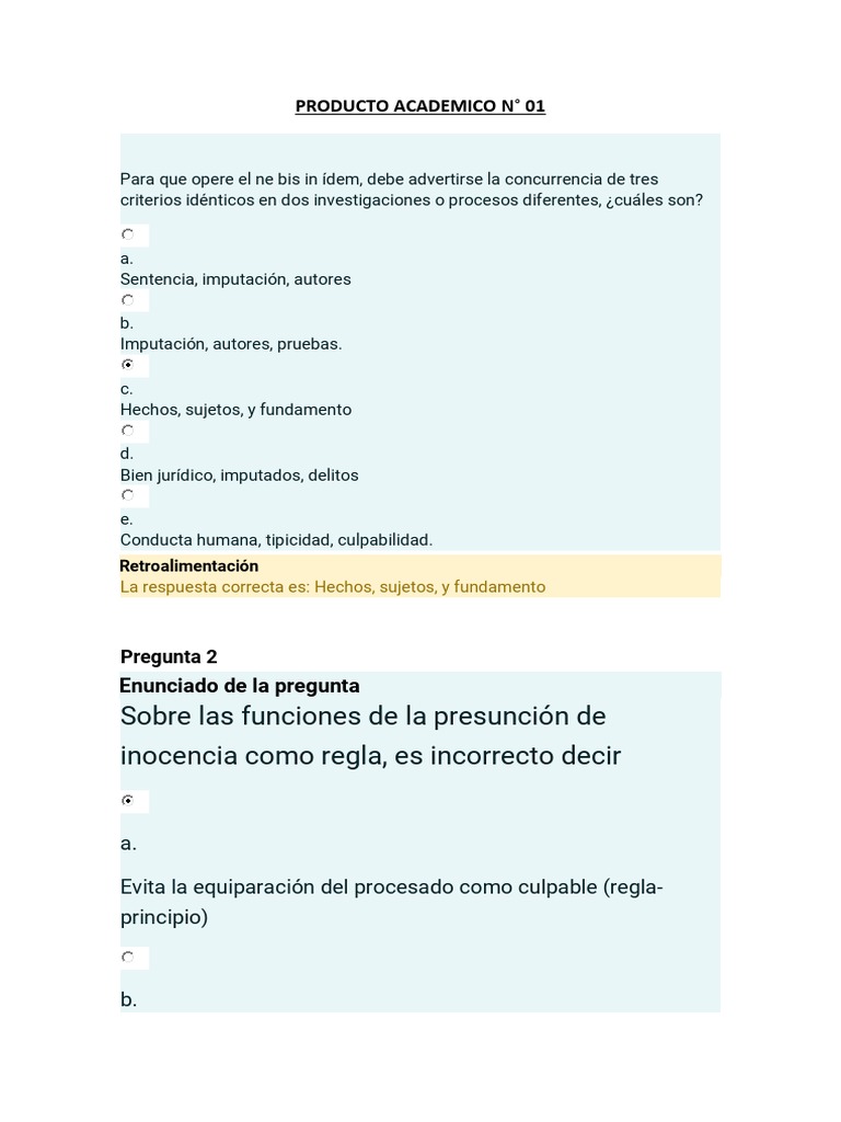 Producto Academico N 01 | PDF
