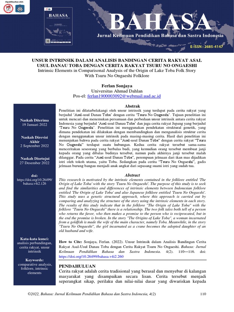 Unsur Intrinsik Dalam Analisis Bandingan Cerita Ra | PDF | Ilmu Sosial