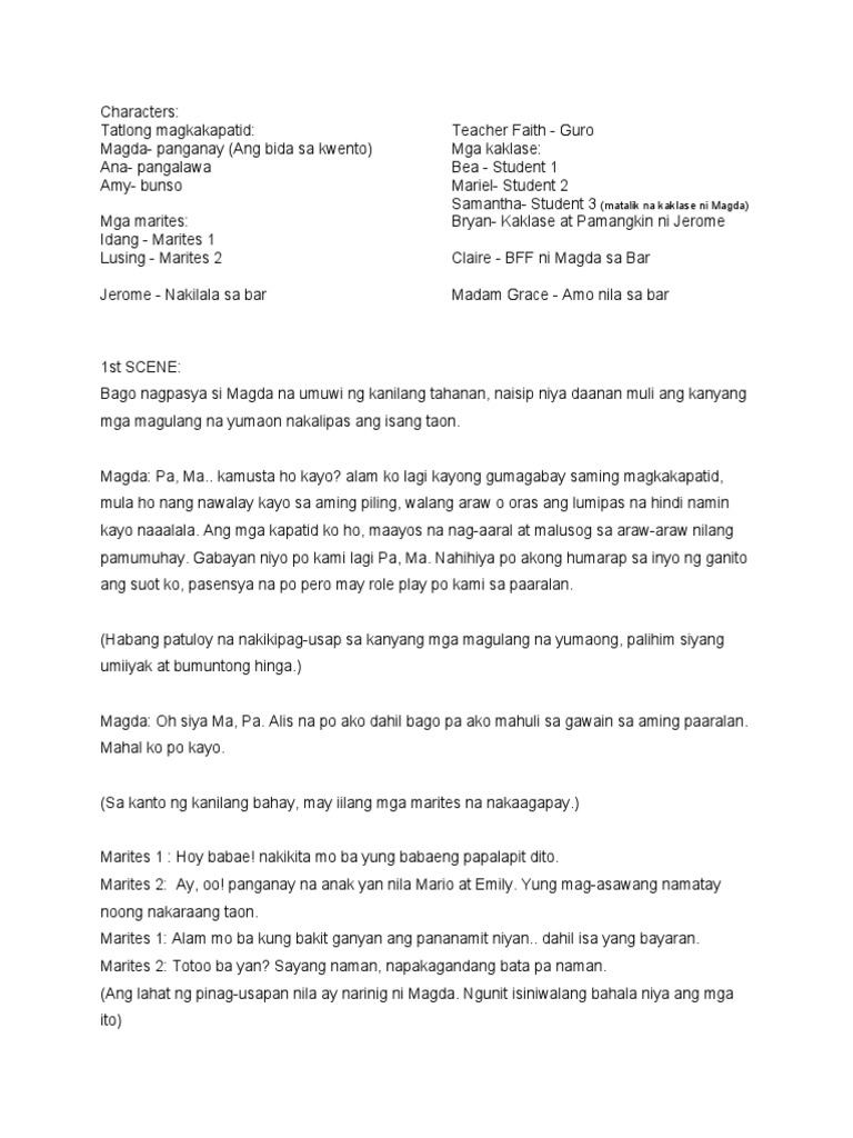 Group 2 Script | PDF