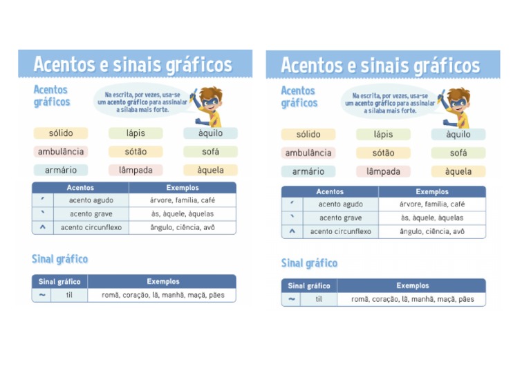 Acentos e sinais gráficos | PDF