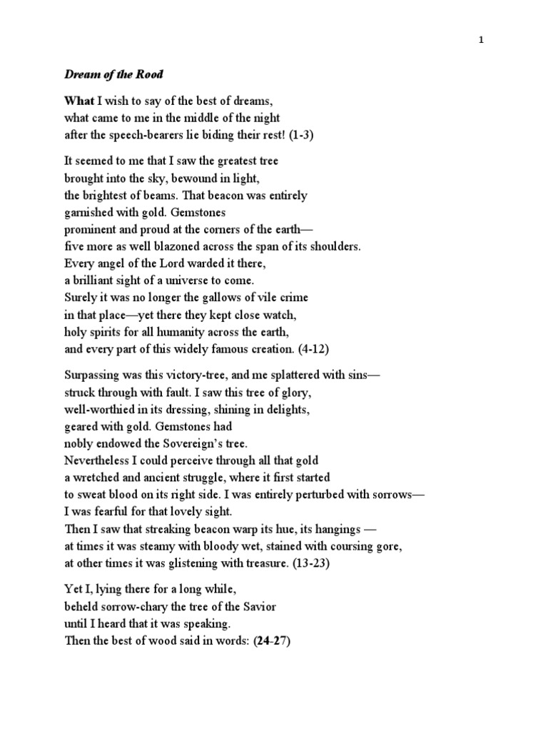 Dream of The Rood | PDF