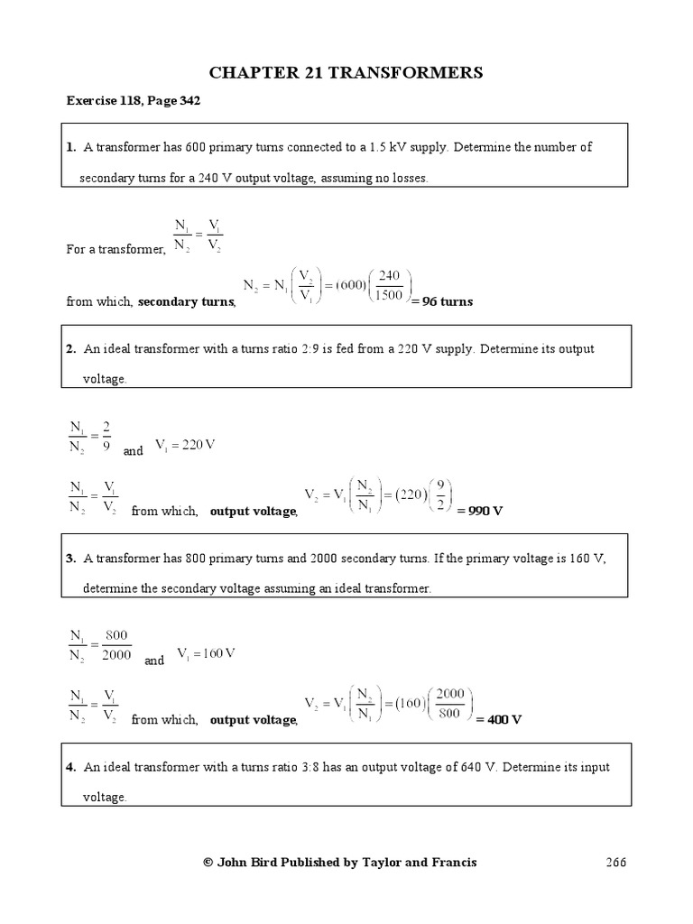 Chapter21 Transformer | PDF | Transformer | Electrical Impedance
