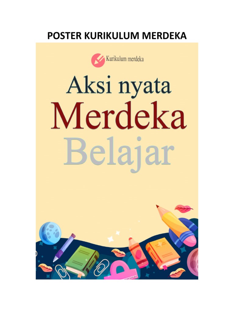 POSTER KURIKULUM MERDEKA | PDF