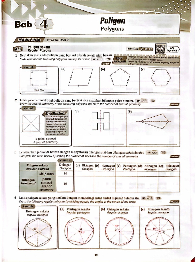 Bab 4 Poligon Edisi Pelajar | PDF