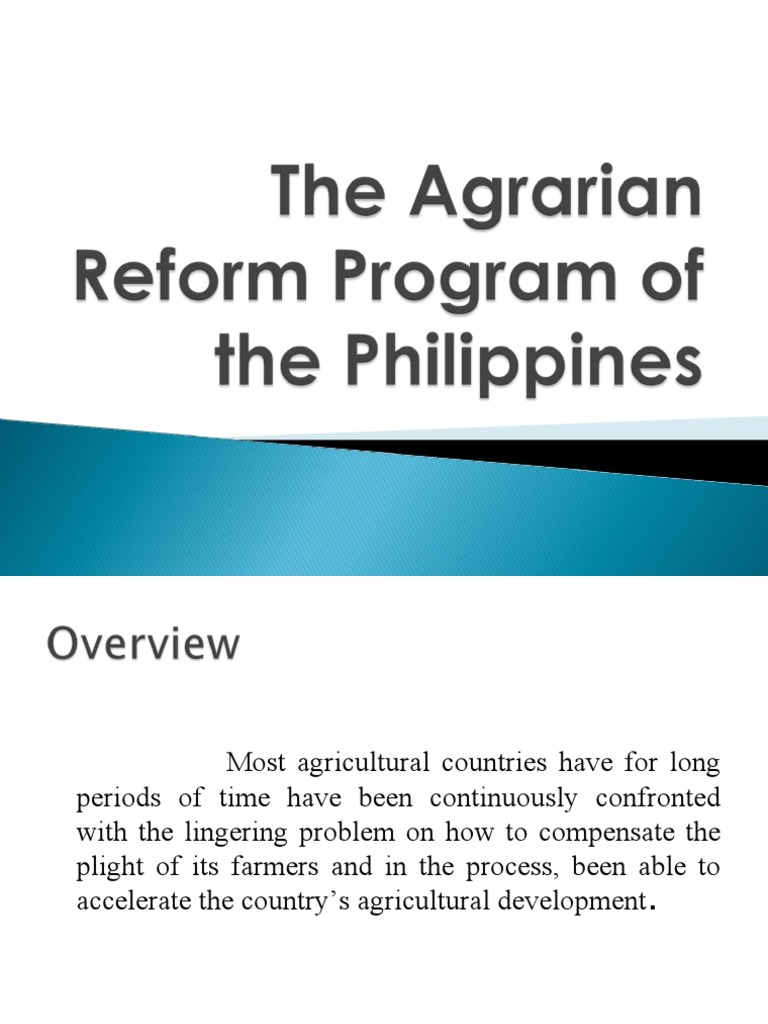 Philippine Land Reform Overview | PDF
