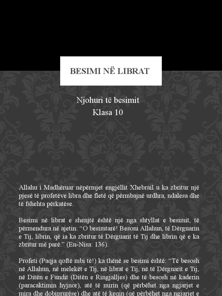 4. Besimi ne Librat | PDF