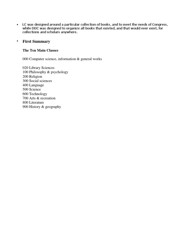 Dewey Decimal Classification Pdf
