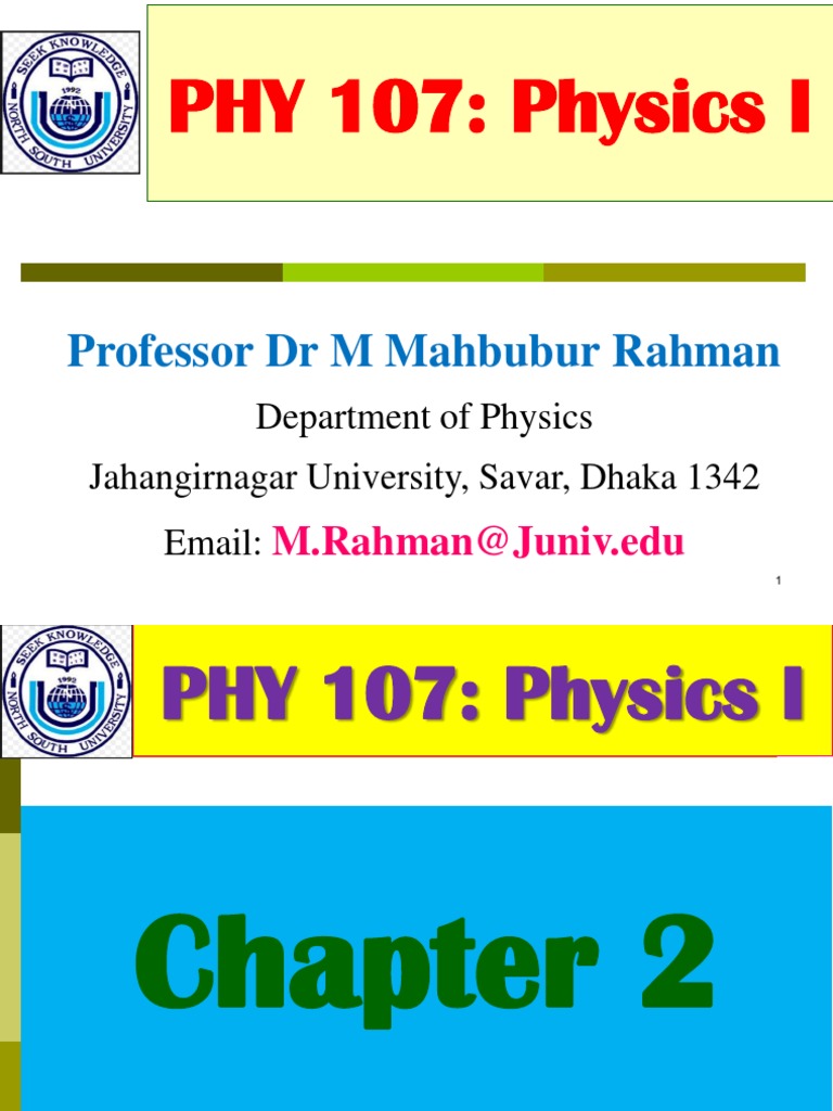 Chapter 2-PHY 107 (Oscillations) Part 1 | PDF | Oscillation | Waves