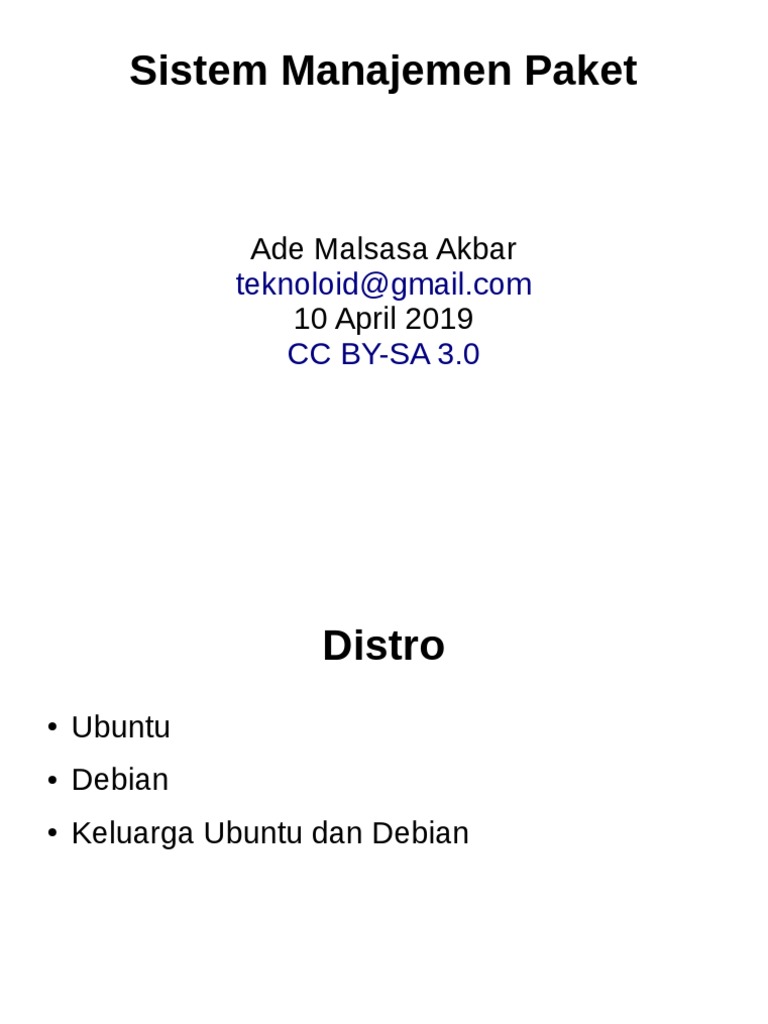 Sistem Manajemen Paket | PDF