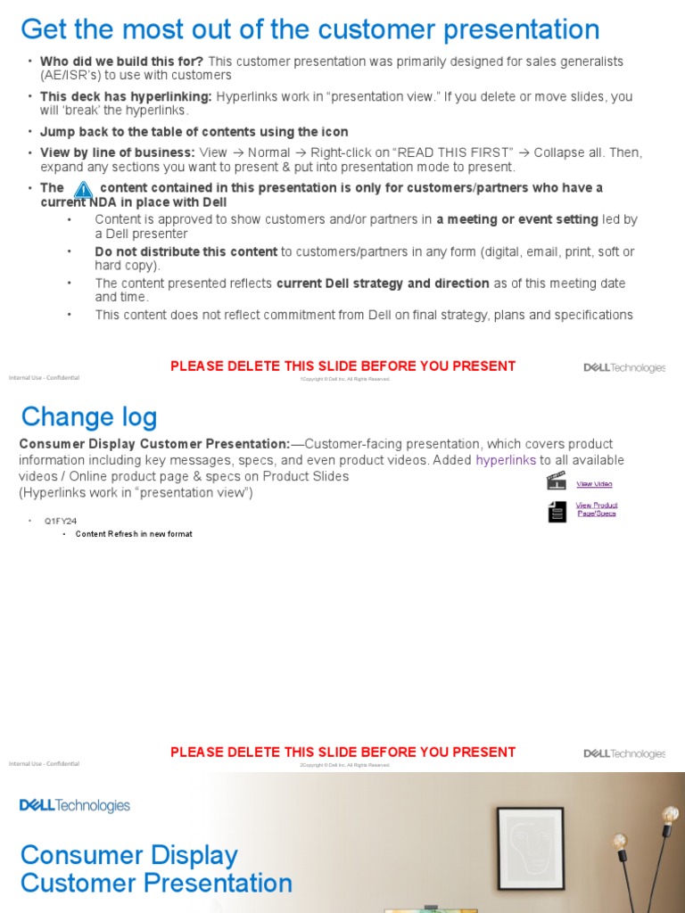 Consumer Monitors Customer Presentation | PDF | Computer Monitor | Video