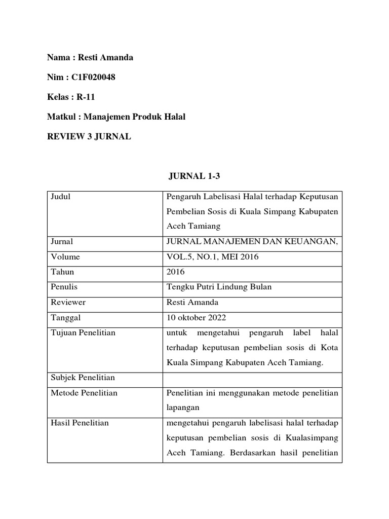 MANAJEMEN PRODUK HALAL | PDF