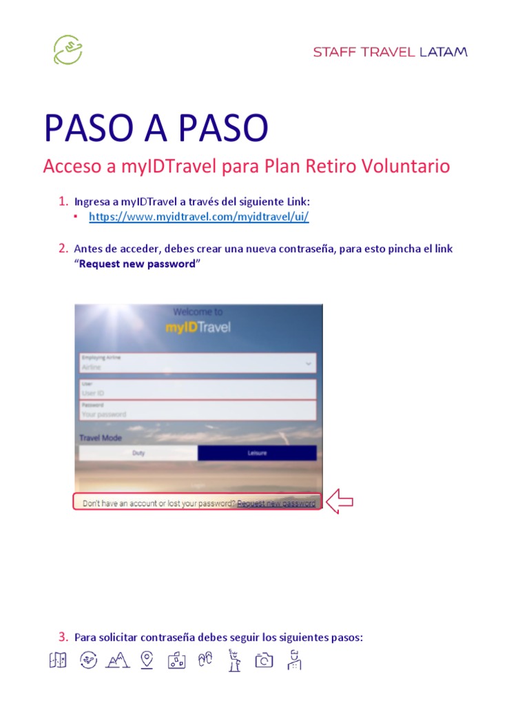PASO A PASO Acceso A myIDTravel - PRV | PDF