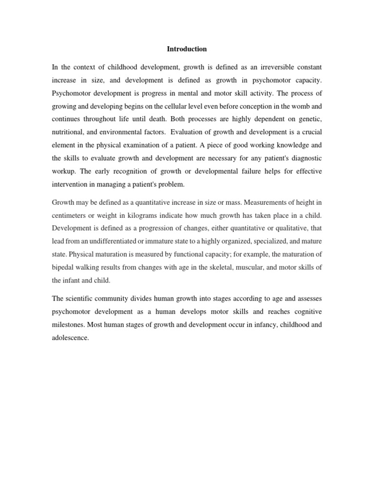 Term Paper - Human Growth Learning and Development | PDF | Embryo ...