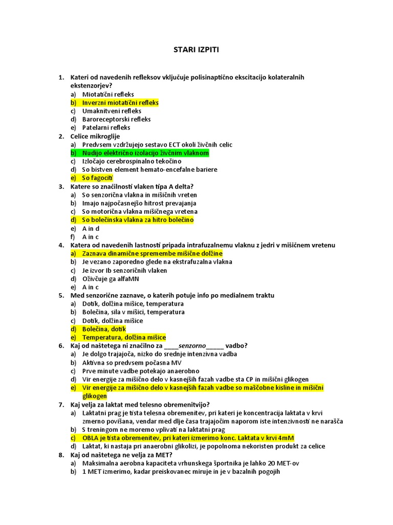 Fizio Vse Resitve-1 2 | PDF