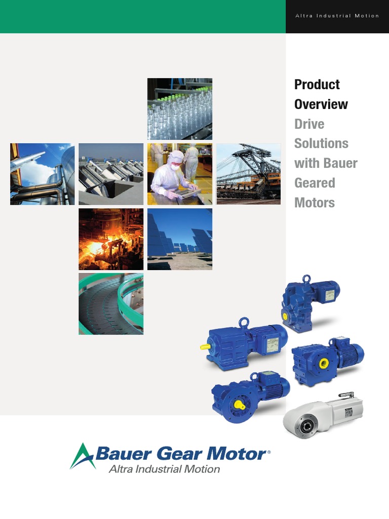 Product: Drive Solutions With Bauer Geared Motors | PDF | Electric ...
