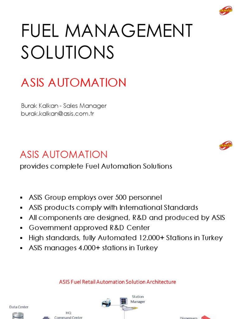 ASIS Retail Station Fuel Management | PDF