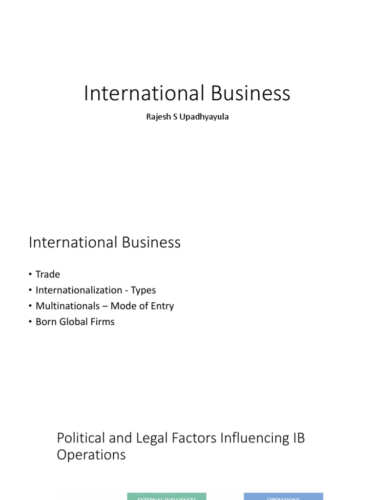 IB - Rajesh S Upadhyayula | PDF