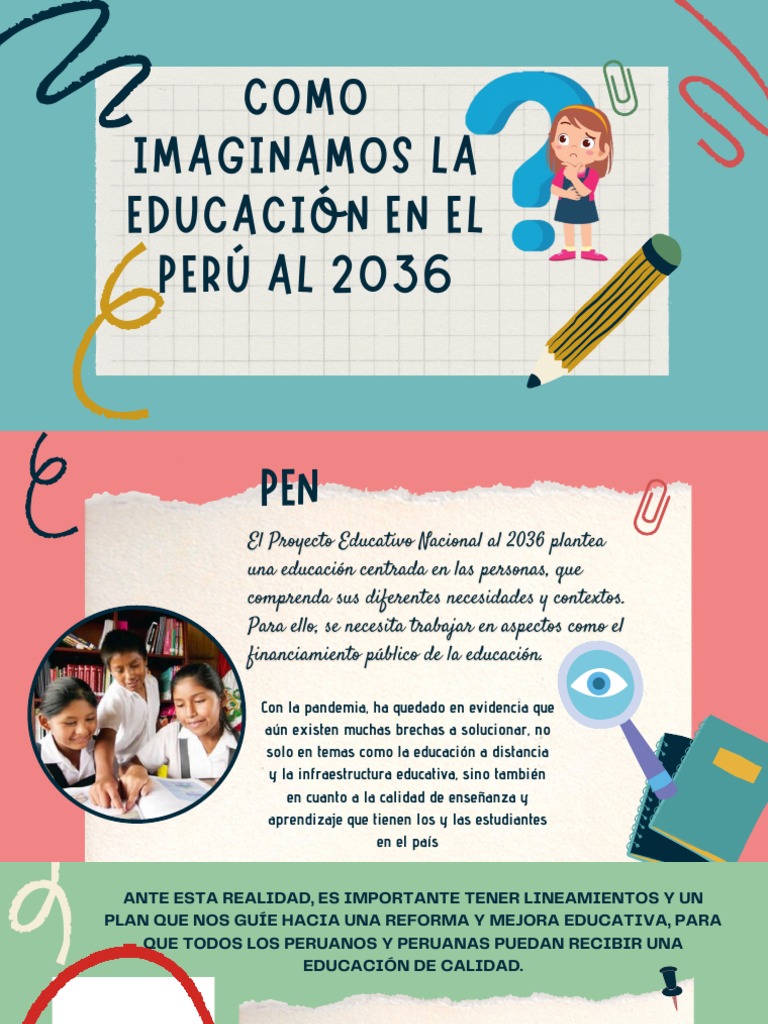 Como Imaginamos La Educación en El Perú Al 2036 | PDF | Perú | Democracia