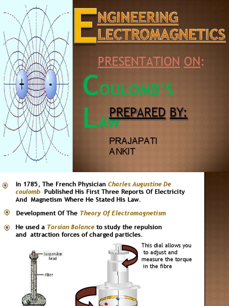 Coloumb - S Law Slides | PDF | Force | Electric Field