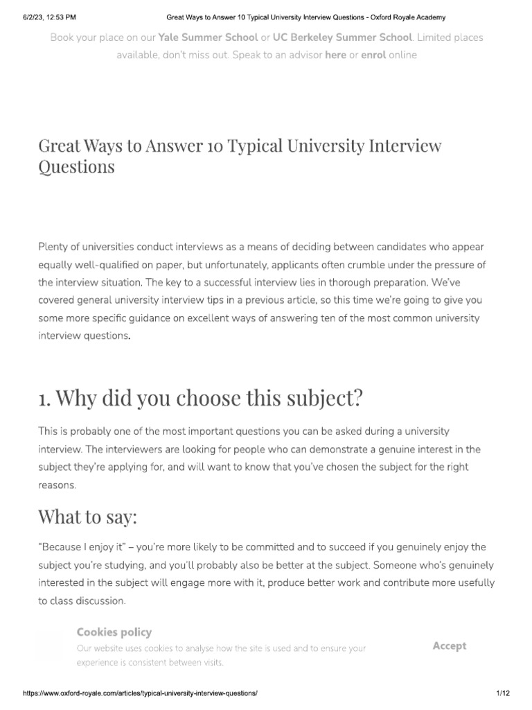 Interview Guidline | PDF