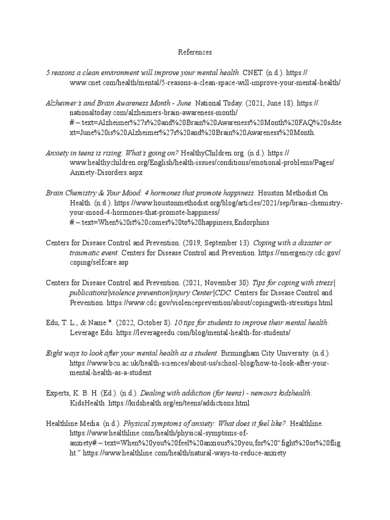 Capstone Reference Sheet PDF | PDF