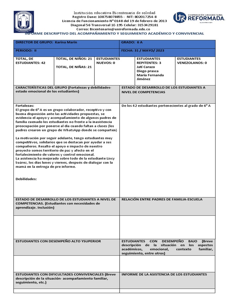 Formato de Comisión 2023 | PDF
