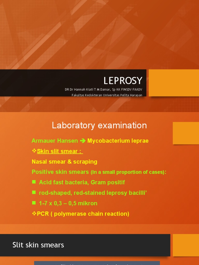 LEPROSY Part 2 - DR Hannah | PDF | Leprosy | Cutaneous Conditions