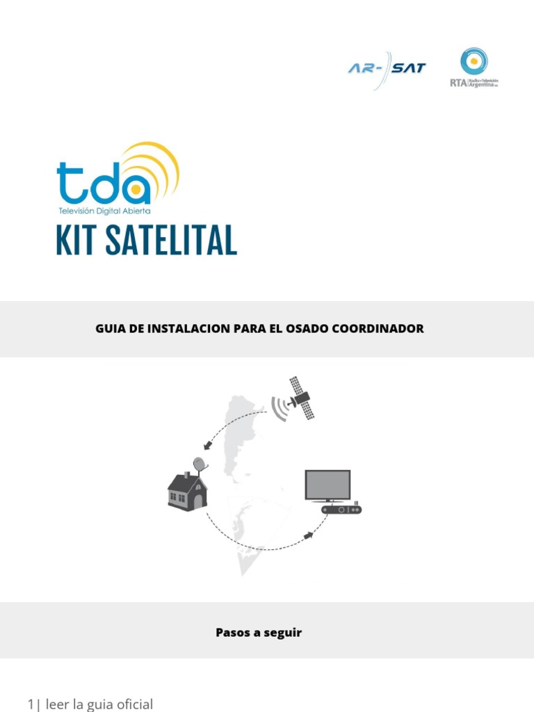 Manual TDA Satelital instalación | PDF