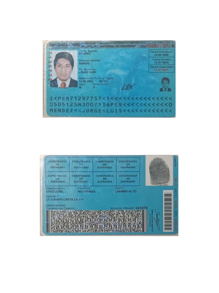 Dni Jorge Mendez | PDF