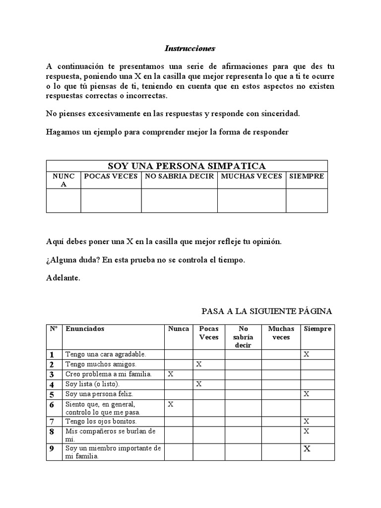 Soy Una Persona Simpatica: Instrucciones | PDF