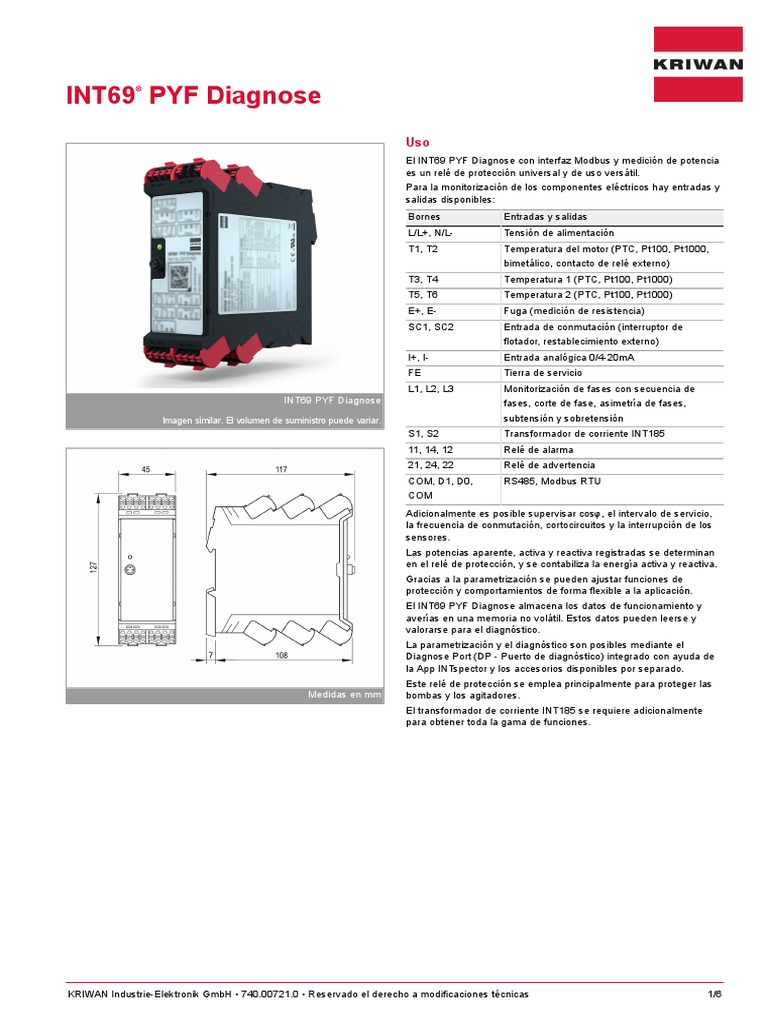 A721P081 INT69 PYF Diagnose 74000721.0 | PDF