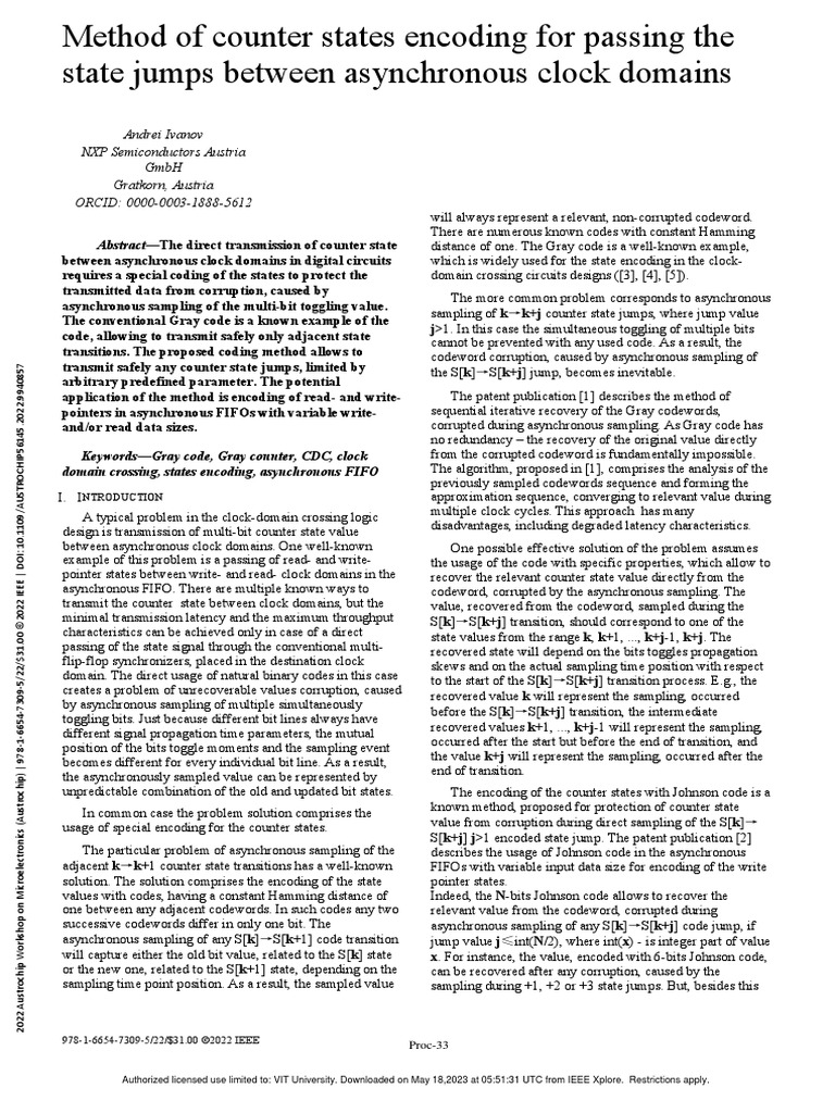 3.method of Counter States Encoding For Passing The State Jumps Between ...