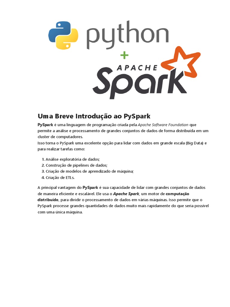Tutorial Spark | PDF | Dados | Interface de usuário