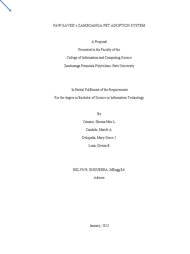 PAW-Savers-Zamboanga-Pet-Adoption-System-1 | PDF | Software Development ...
