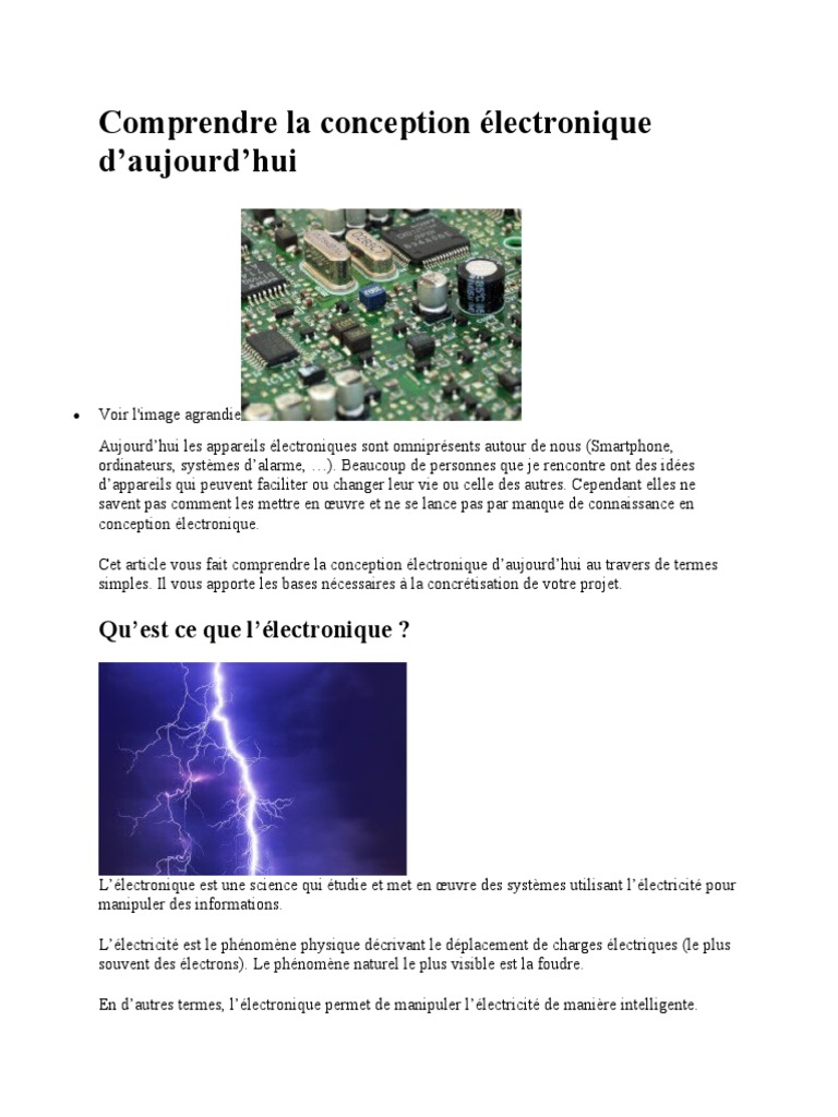Comprendre la conception électronique d | PDF