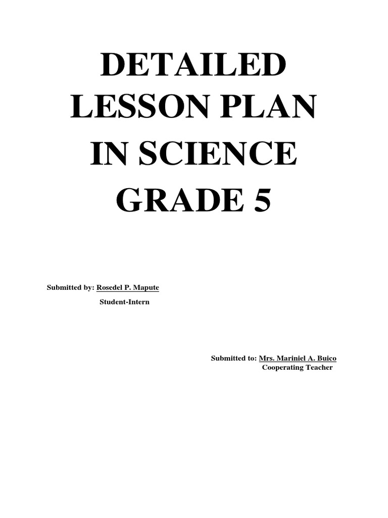 Science Grade 5 Electromagnet Lesson Plan Mapute | PDF | Inductor | Magnet