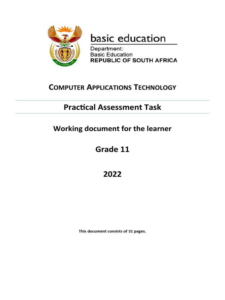 2022 CAT PAT Grade 11 | PDF | Microsoft Excel | Information