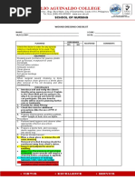 Suctioning Checklist | PDF | Breathing | Clinical Medicine